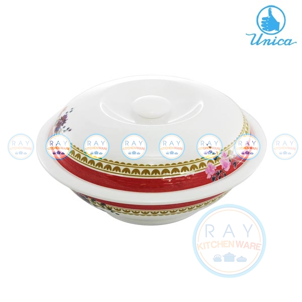 ถ้วยหูพร้อมฝาเมลามีน ลายแดนเต้ 3.25 นิ้ว(CL955) ตรายูนิก้า | Raykitchenware
