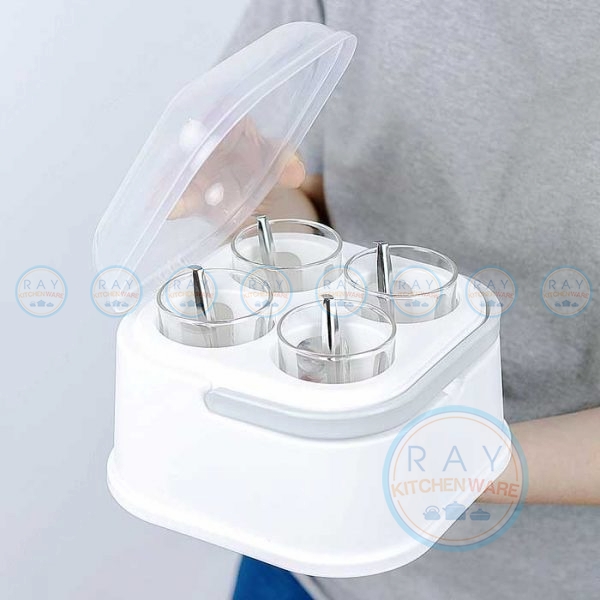 ชุดเครื่องปรุง 4 ช่อง Seasoning SET 5069 Micronware Superlock